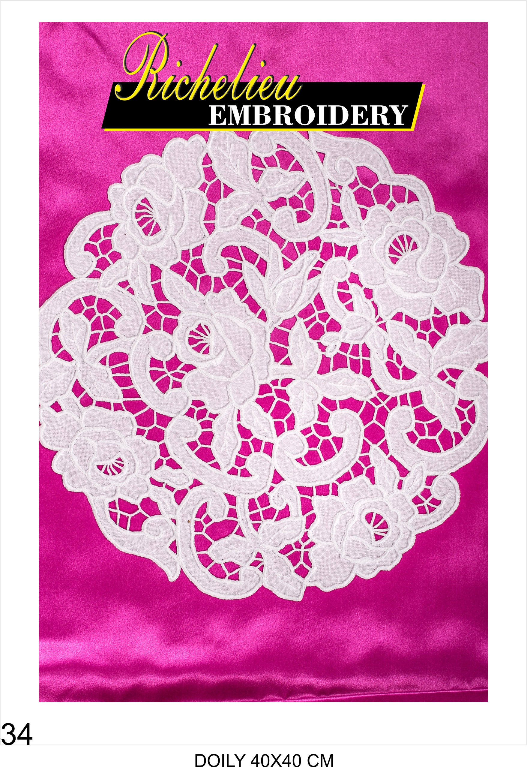 CUTWORK EMBROIDERY KIT | Richelieu Embroidery | Stamped Linen to ...