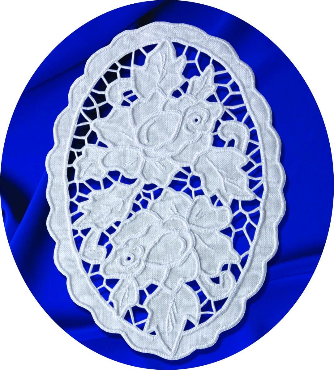 CUTWORK EMBROIDERY KIT 18x25 Cm | Richeleiu Embroidery | Stamped Linen ...