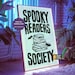 Spooky Readers Retro Wall Art for Home Library, Horror Bookish Poster ...