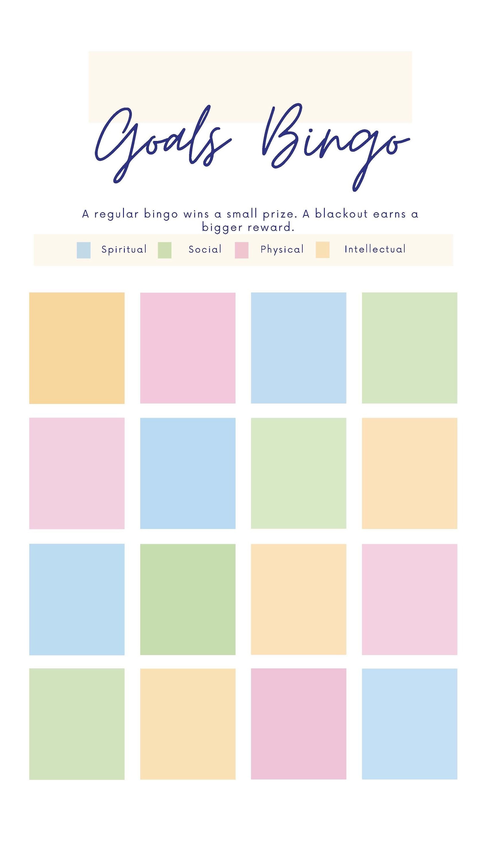 LDS Come Follow Me Goals Sheet, 2025 Children and Youth Program Goal ...