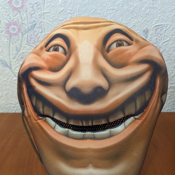 Troll Face Mask - Etsy