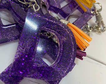 Purple Keychain - Etsy