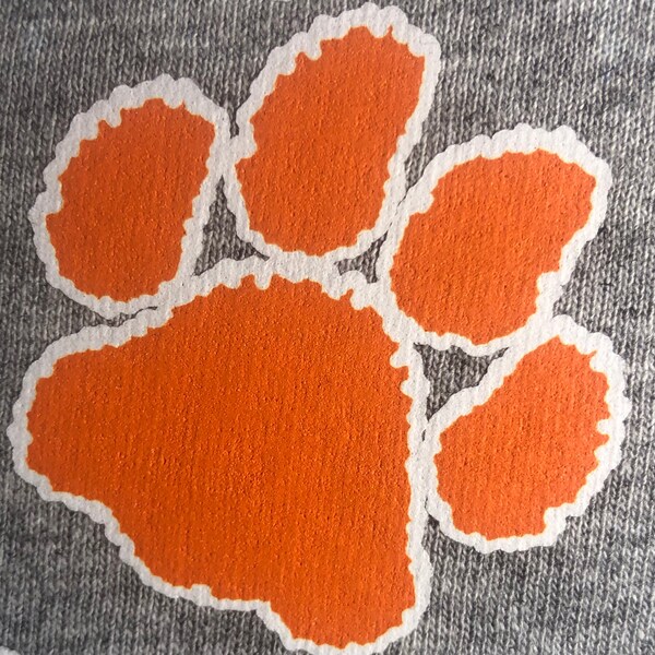 Clemson Paw Print - Etsy