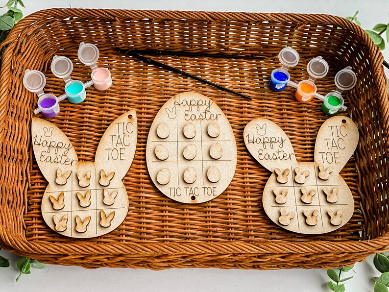 Easter Egg and Bunny Tic-tac-toe - Etsy