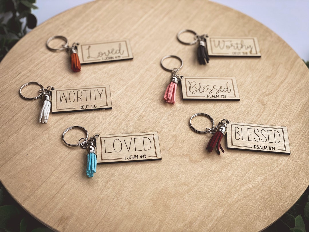 Bible Verse Keychain - Etsy