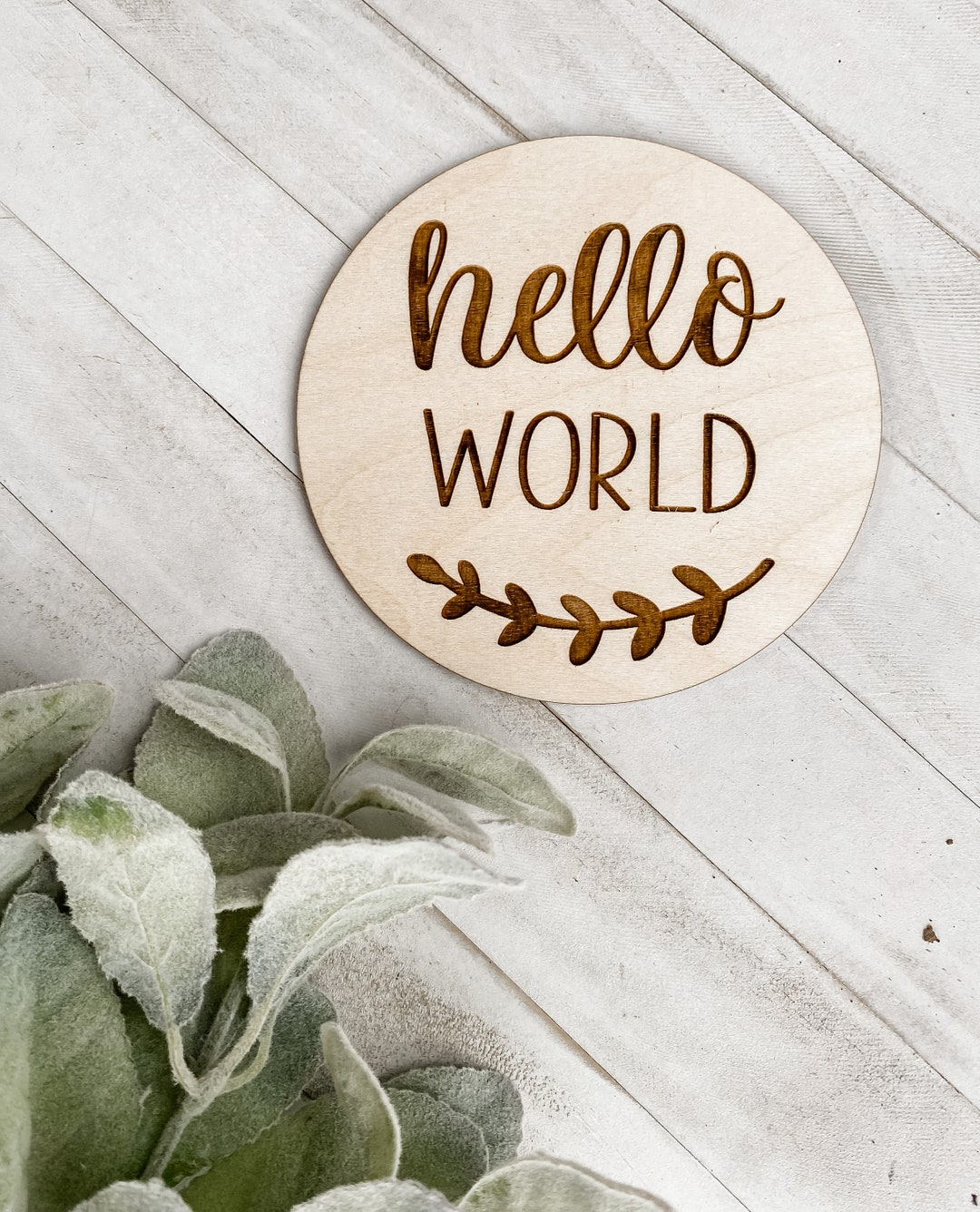 Hello World Baby Sign - Etsy