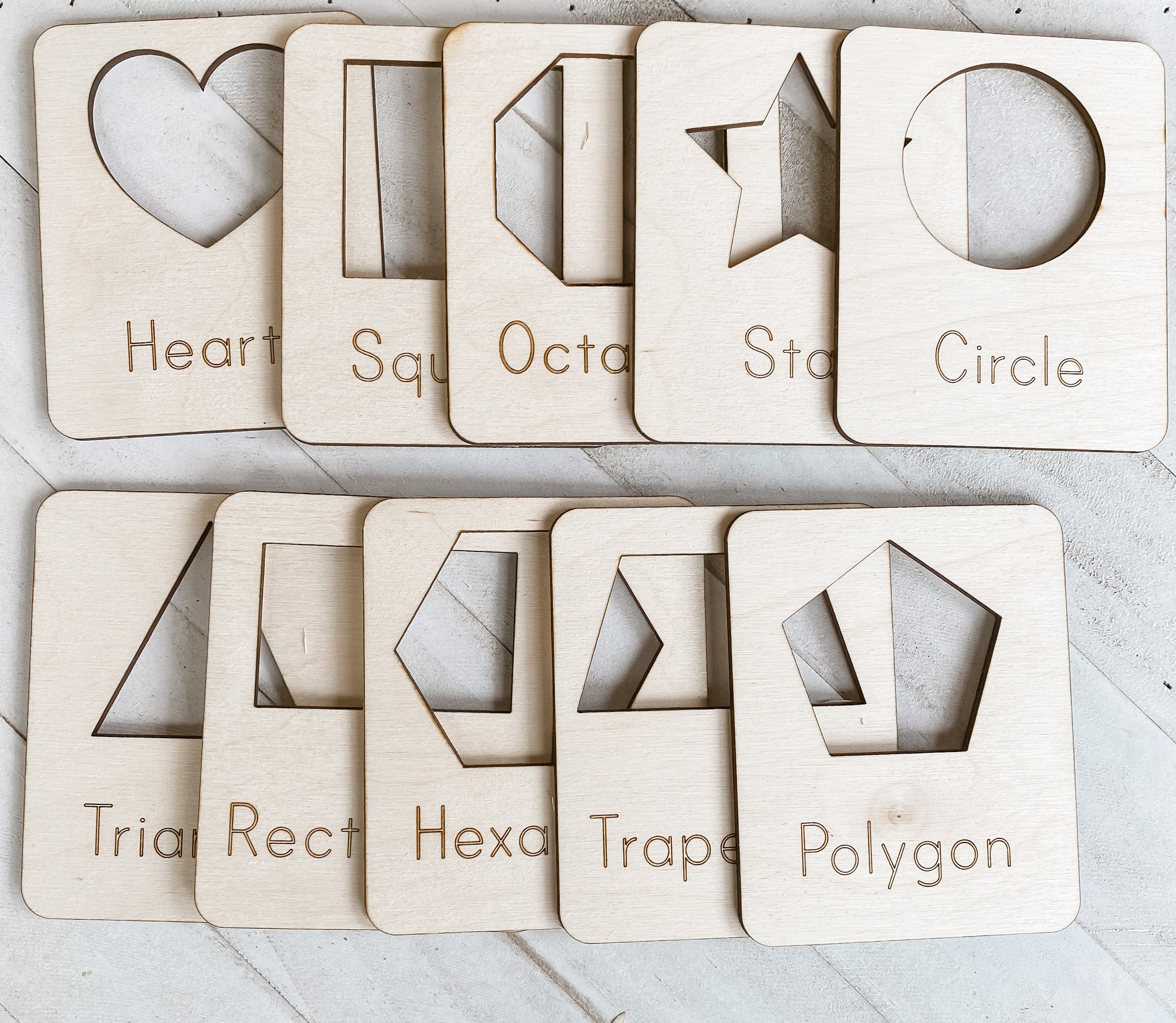 Wood Flash Cards - Etsy
