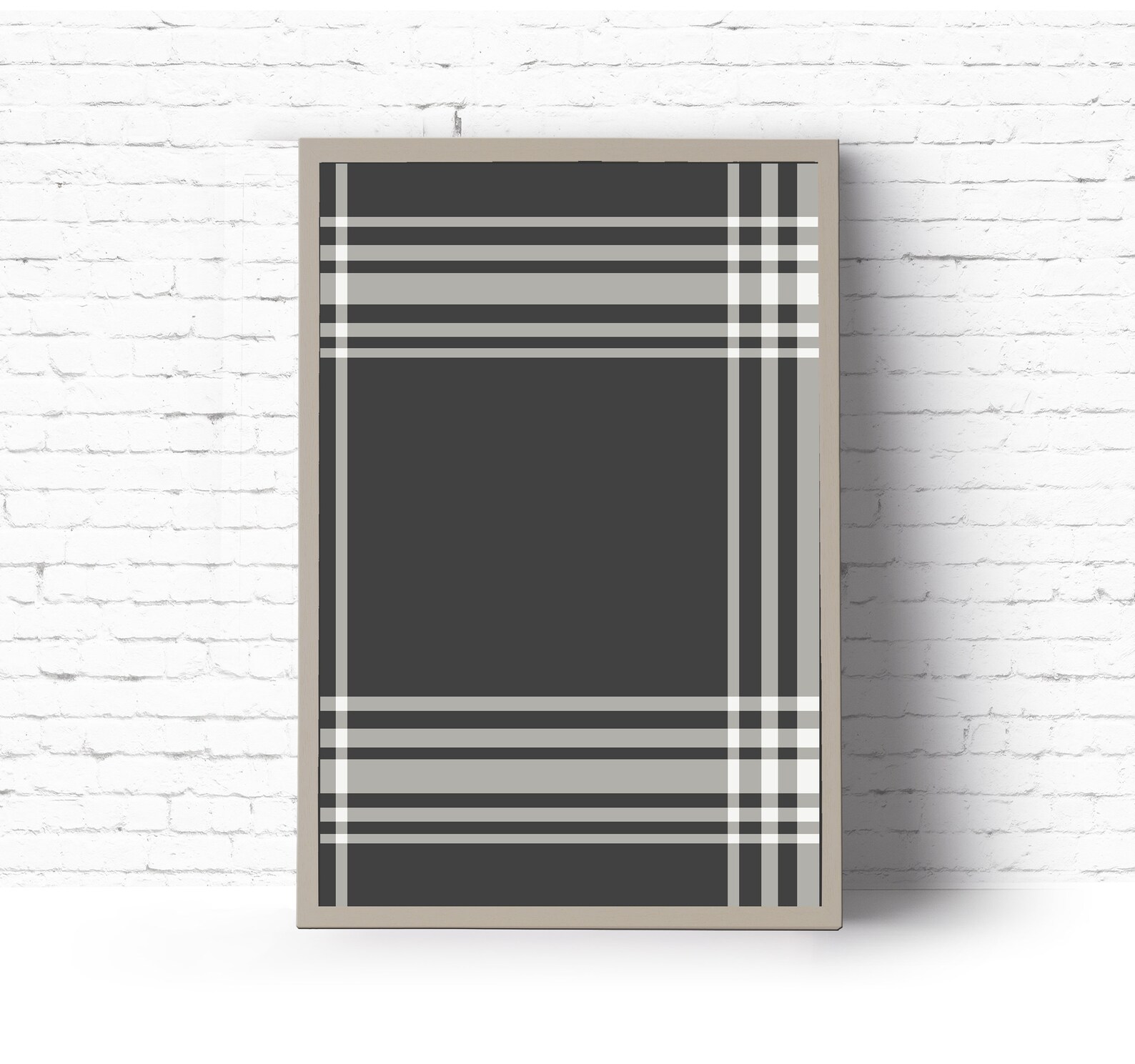 Black Plaid Art Print. Instant Download Printable Art. Gallery - Etsy