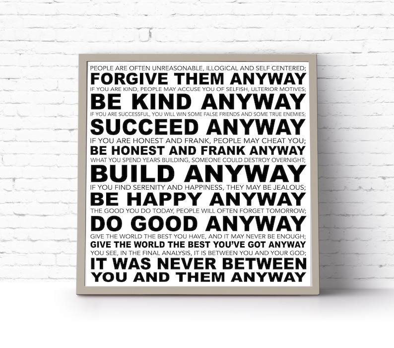 Instant Download Printable Art. Mother Teresa's | Etsy