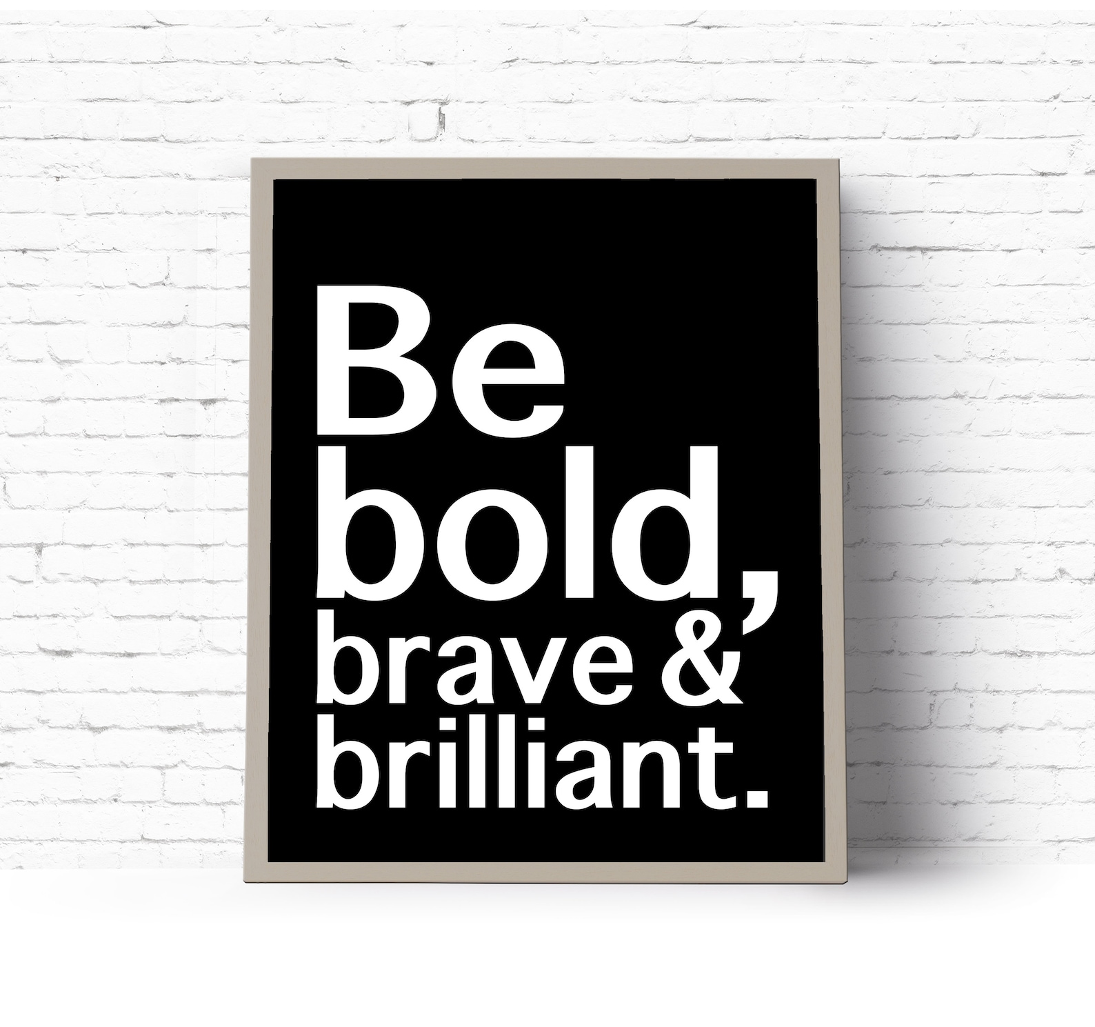 Instant Download Printable Art. Be Bold Brave & Brilliant. - Etsy