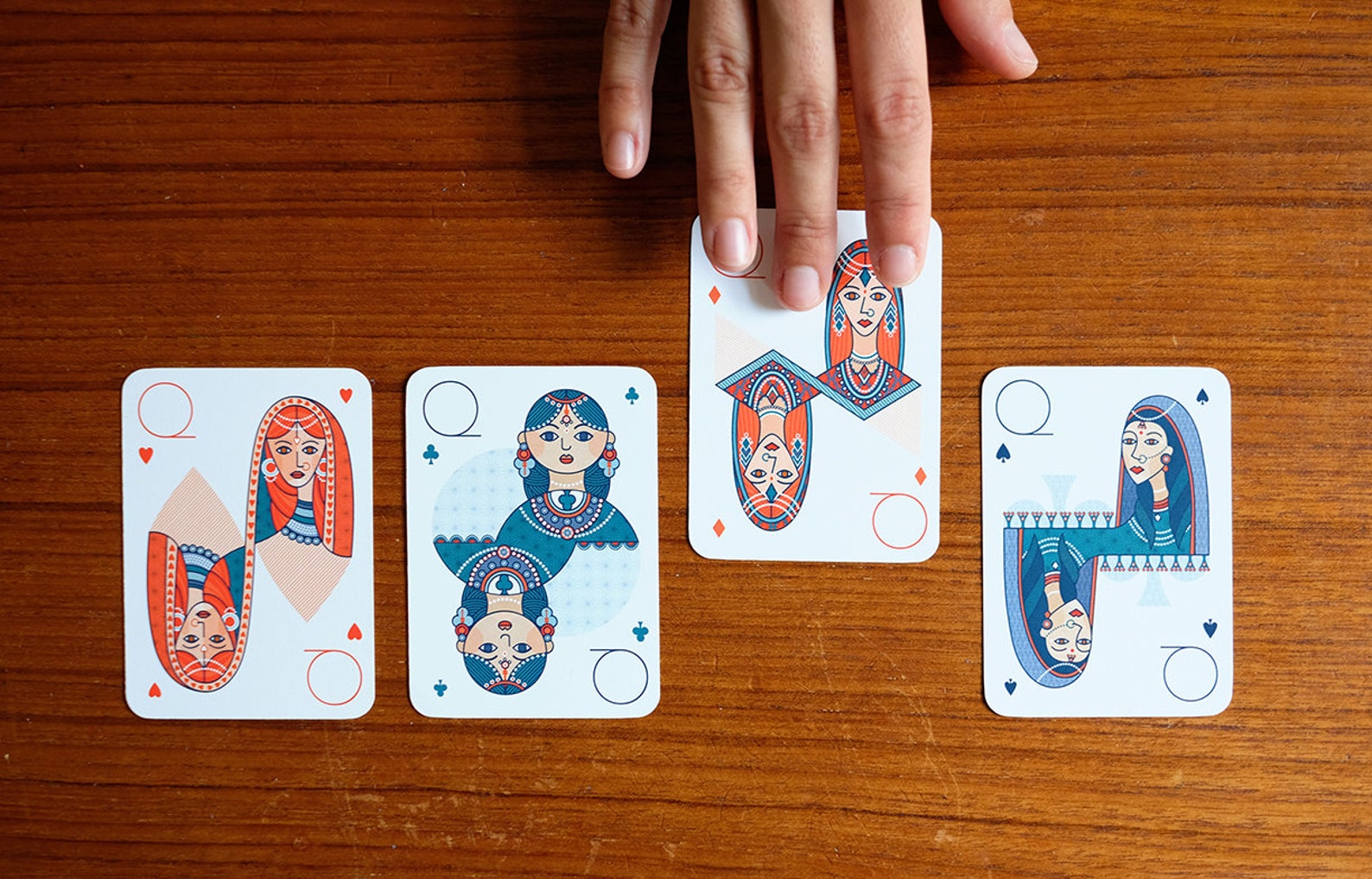 Rani Deck of Playing Cards Inspired by Traditional Indian Patterns and ...