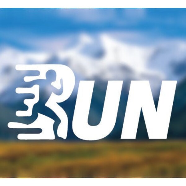 Run Decal - Etsy