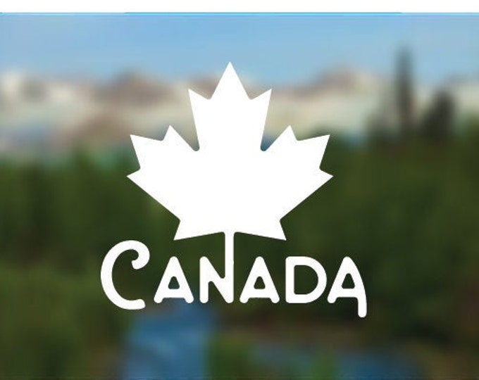 Maple Leaf Vinyl Decal Canadian Symbol Canada Sticker 0042 - Etsy