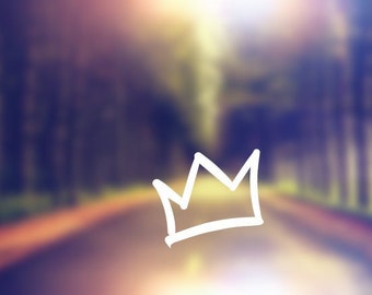Drippy Crown Vinyl Decal Car/truck Decal - Etsy