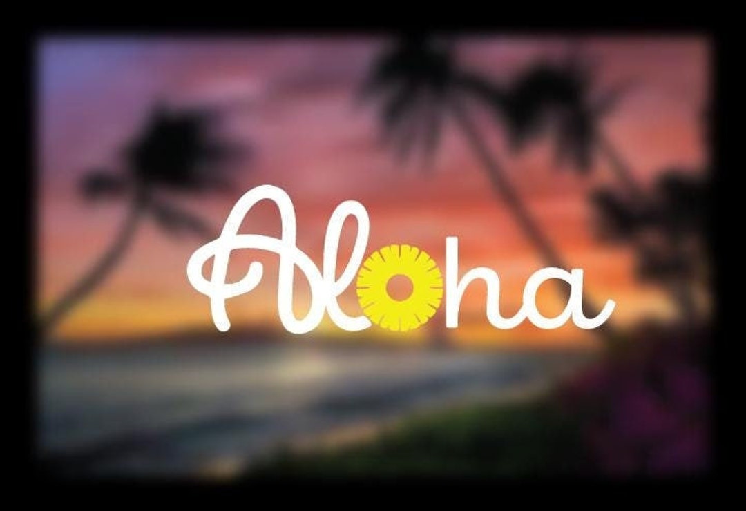 Aloha | Aloha Decal | Aloha Sticker | Pineapple Sticker | Pineapple ...
