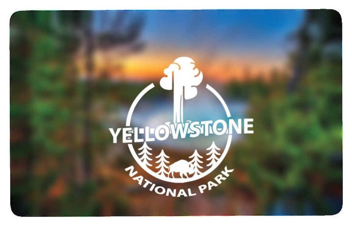Yellowstone National Park Decal Yellowstone National Park - Etsy