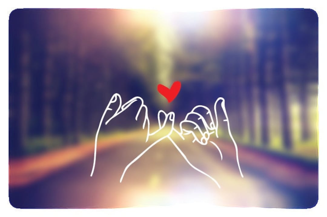 Pinky Promise | Pinky Promise Sticker | Heart Decal | - Etsy