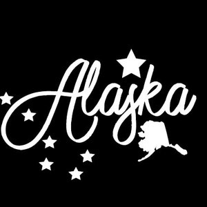 Alaska Decal | Alaska Sticker | Yeti Decal | Laptop Sticker - Etsy