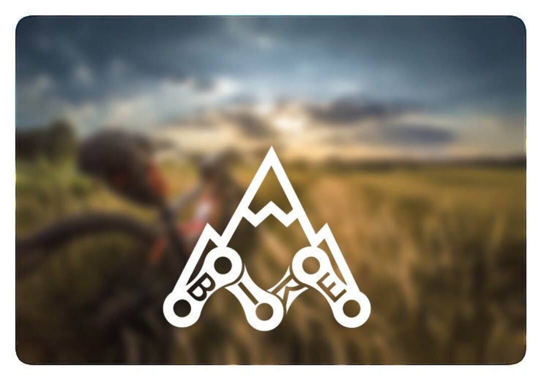 Mountain Bike | Mountain Bike Decal | Bike Decal | Laptop Decal - Etsy
