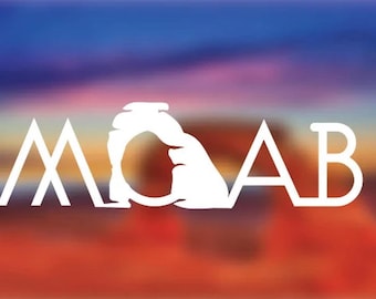 Moab National Park Vinyl Decal | Arches Design - Etsy