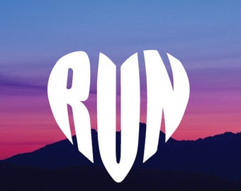 Run Decal | Etsy