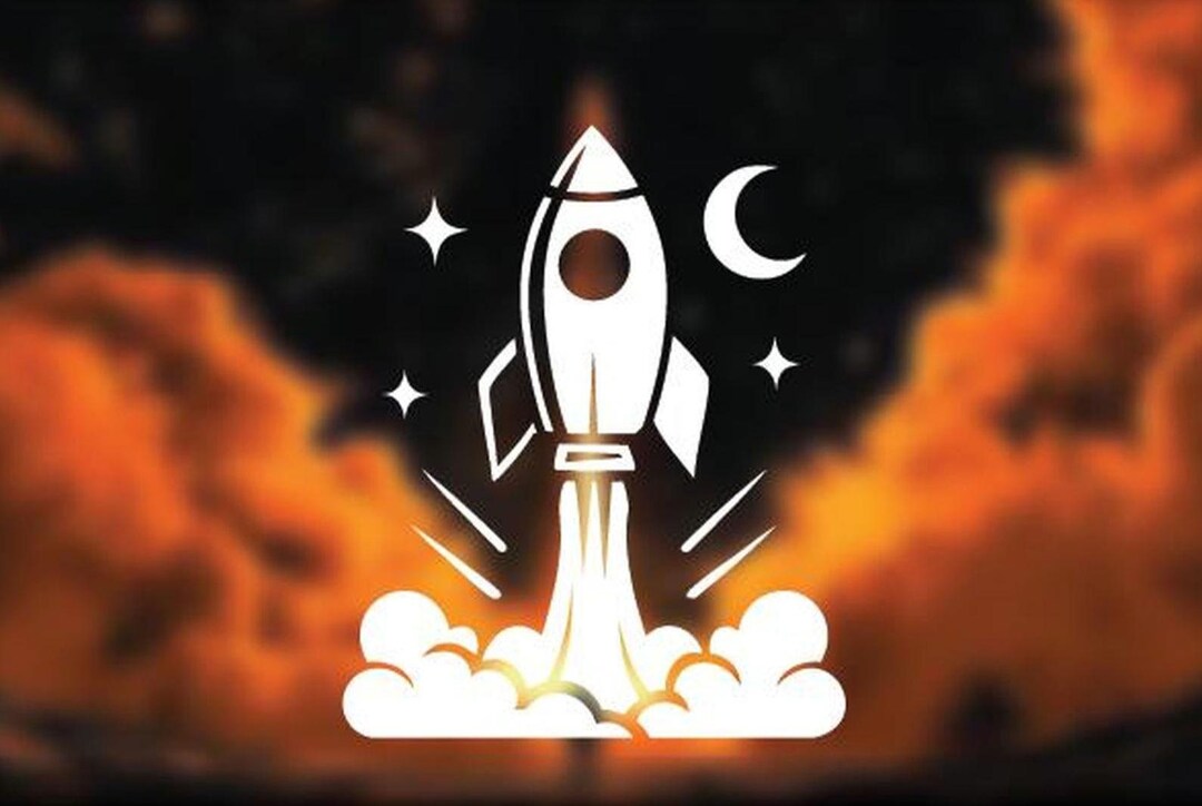 Rocket Vinyl Decal | Space Sticker for Kids | Water Bottle or Laptop ...