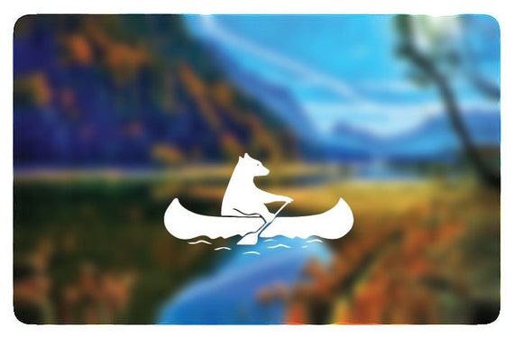 Bear Decal Canoe Decal - Etsy