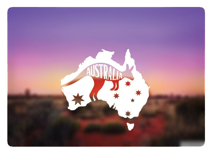 Australia Decal Australia Sticker | Etsy