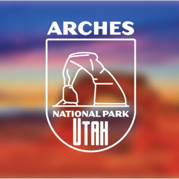 Utah Arches Car Decal - Etsy