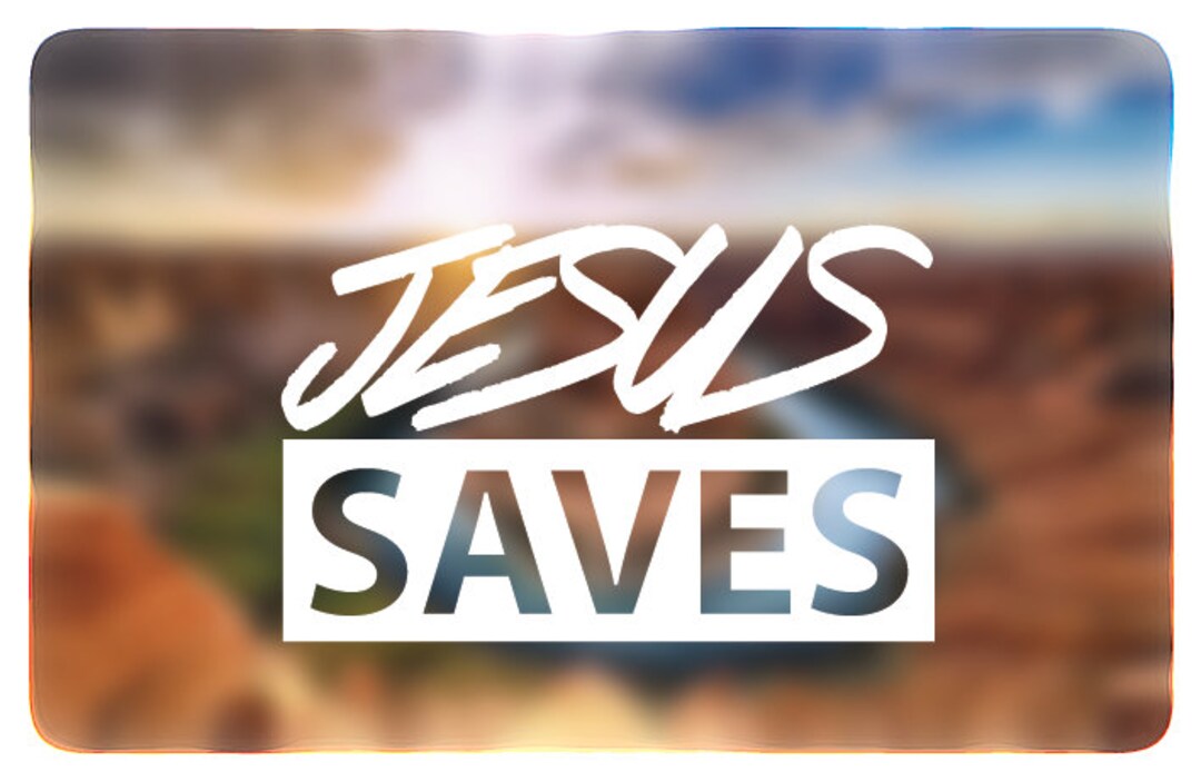 JESUS SAVES Decal | Christian Decal - Etsy
