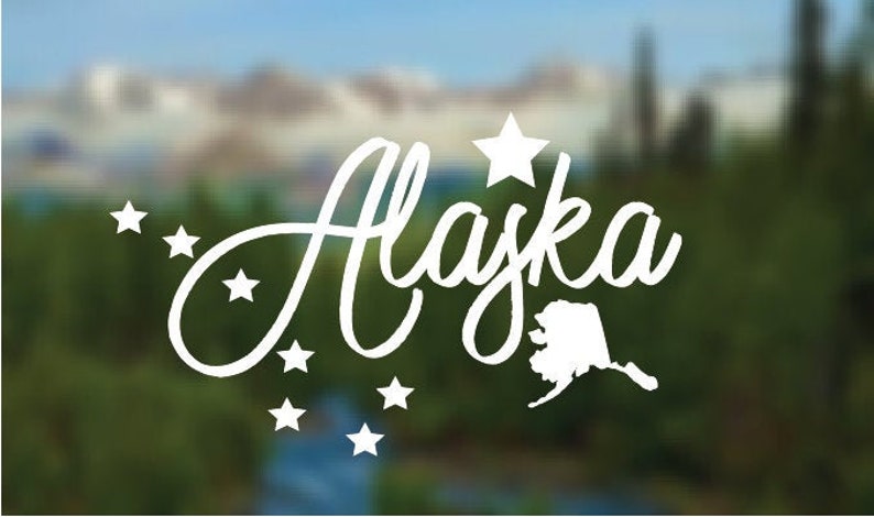 Alaska Decal | Alaska Sticker | Yeti Decal | Laptop Sticker - Etsy
