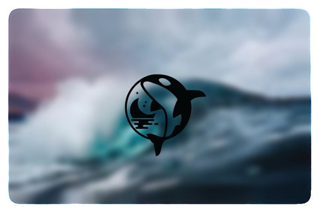 Orca Decal | Orca Sticker | Killer Whale Sticker | Ocean Orca Moon ...