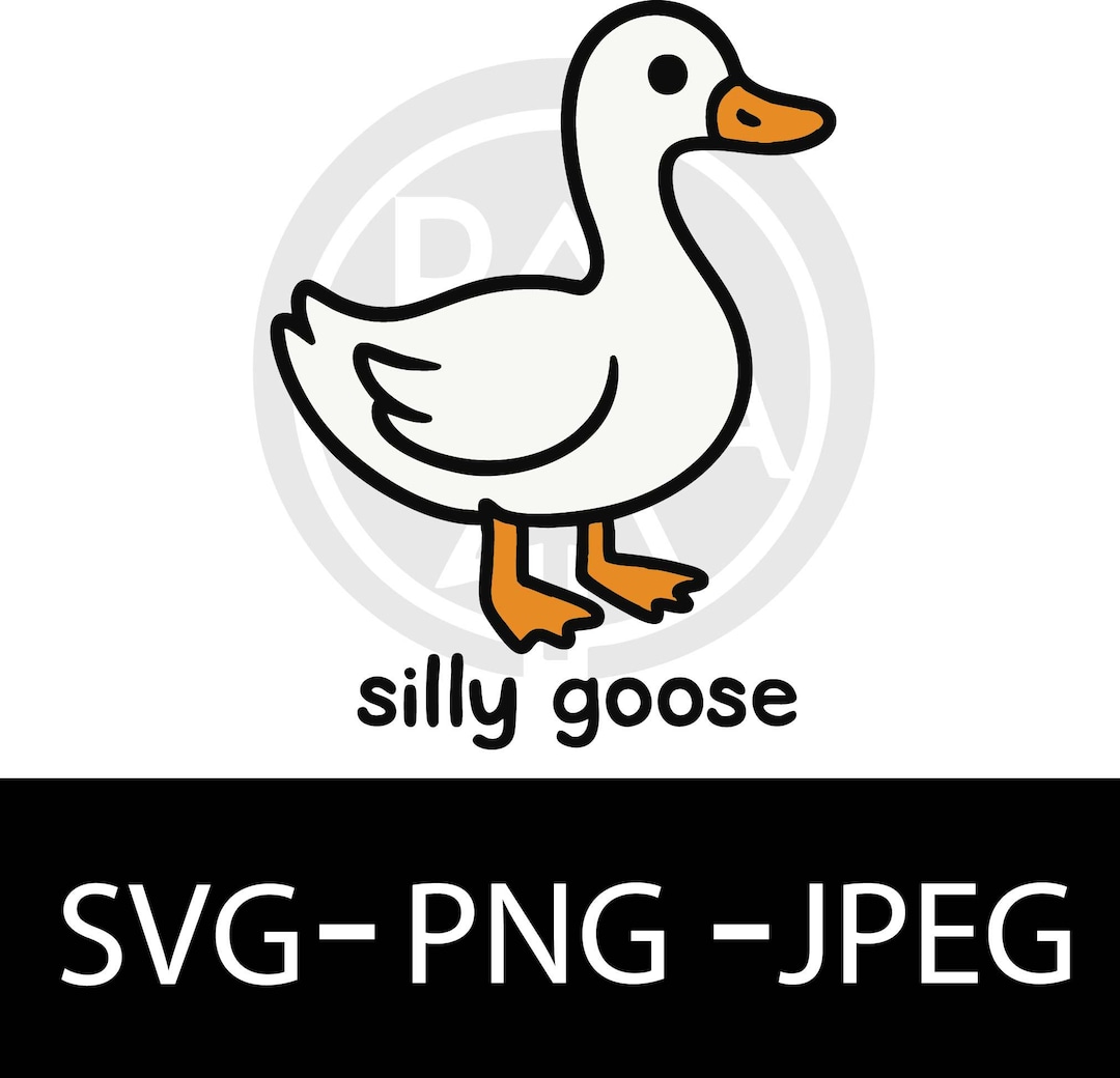Silly Goose SVG | Funny Goose Clipart | Cute Animal SVG for Cricut ...