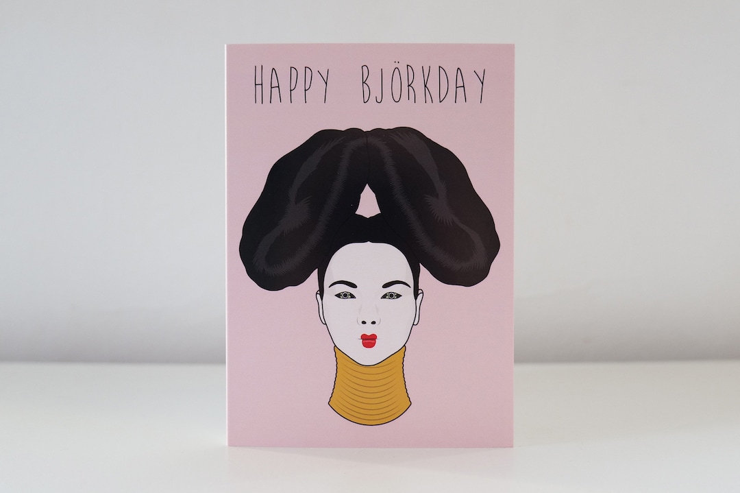 Happy Bjorkday Bjork Birthday Card - Etsy