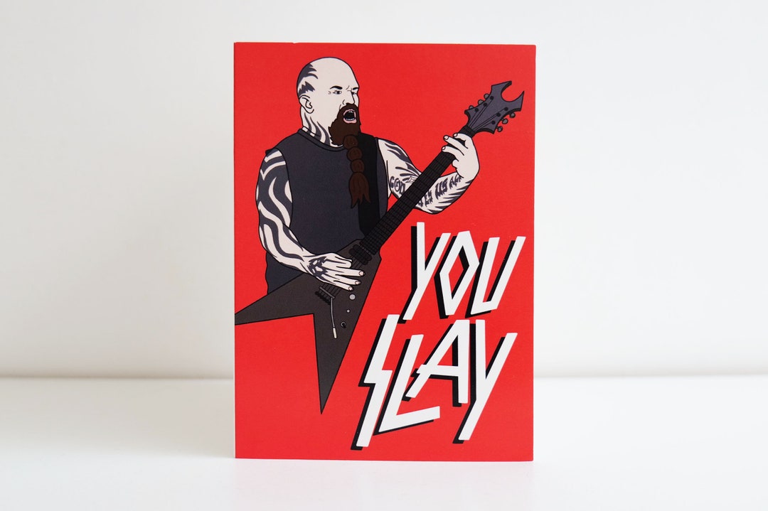 Kerry King Slayer Heavy Metal Birthday Card - Etsy