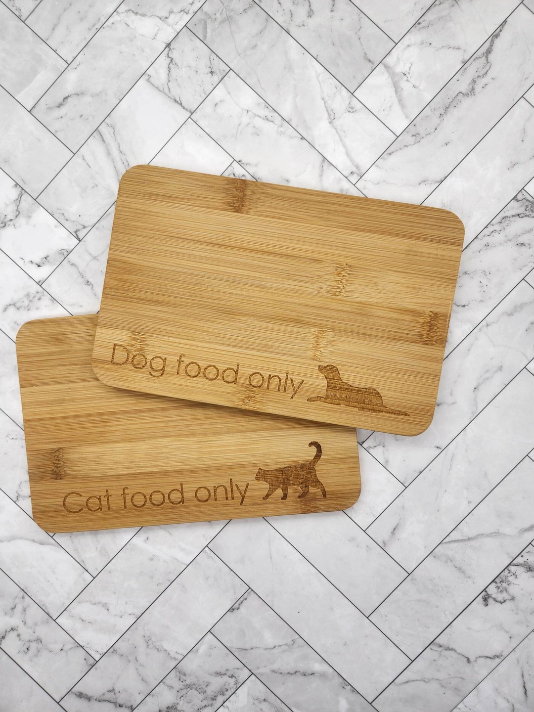 Small Bamboo Chopping Board Dog Food Cat Food - Etsy