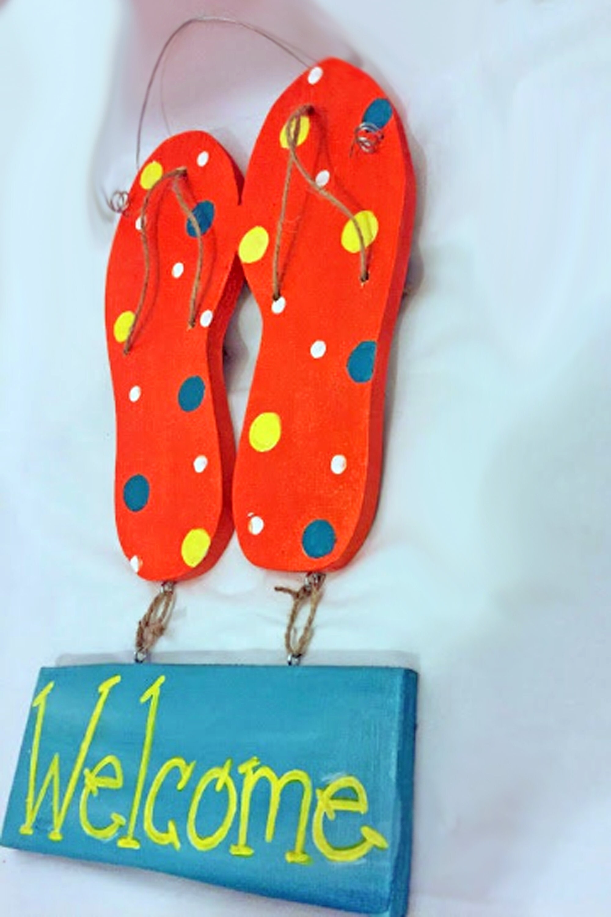 Flip Flop Welcome Sign Flip Flop Door Hanger Flip Flop Door | Etsy