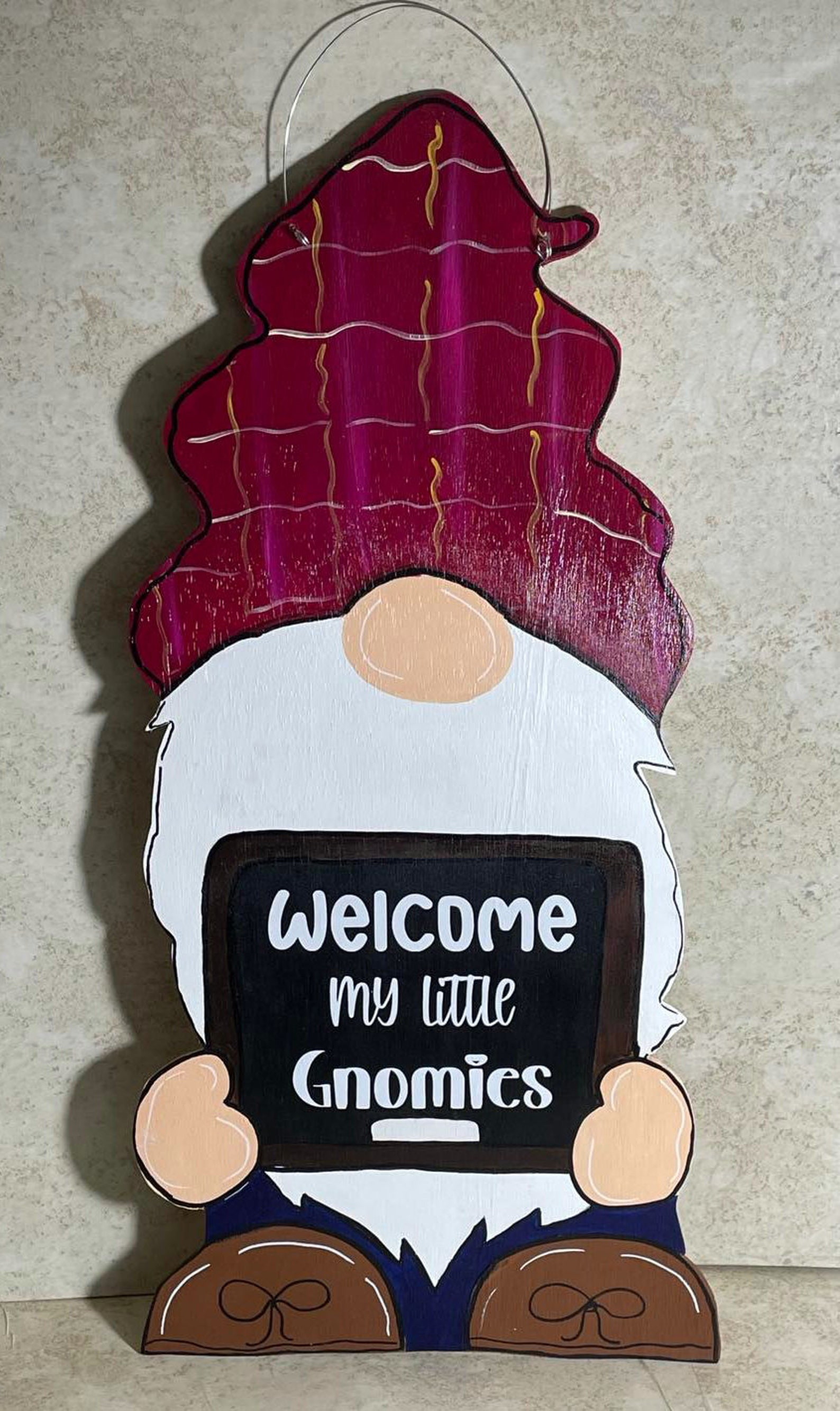 Gnome Teacher Classroom Sign or Door Decor Back to School - Etsy