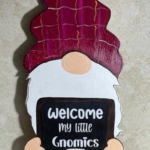 Gnome Teacher Classroom Sign or Door Decor Back to School - Etsy