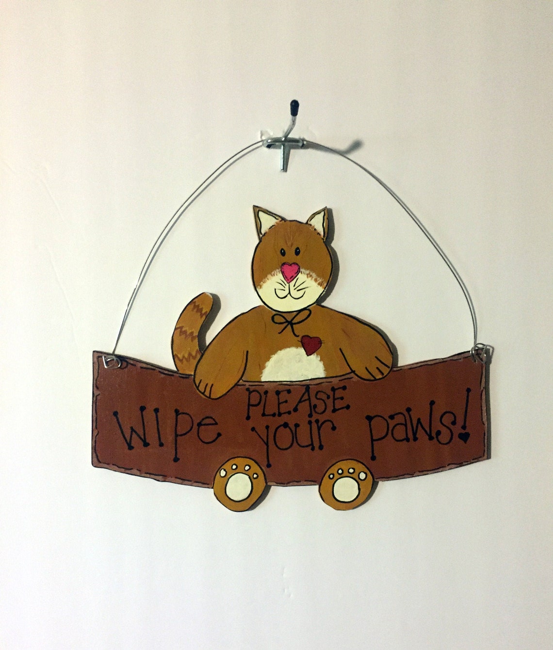 Cat Welcome Sign Cat Door Decor Pet Wall Decor Pet Wall | Etsy