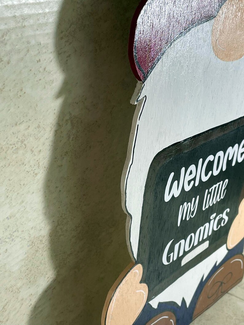 Gnome Teacher Classroom Sign or Door Decor Back to School - Etsy