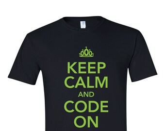 Printable Keep Calm and Code on Art for Geeks, Digital Download,office Gallery Wall, Quote ...