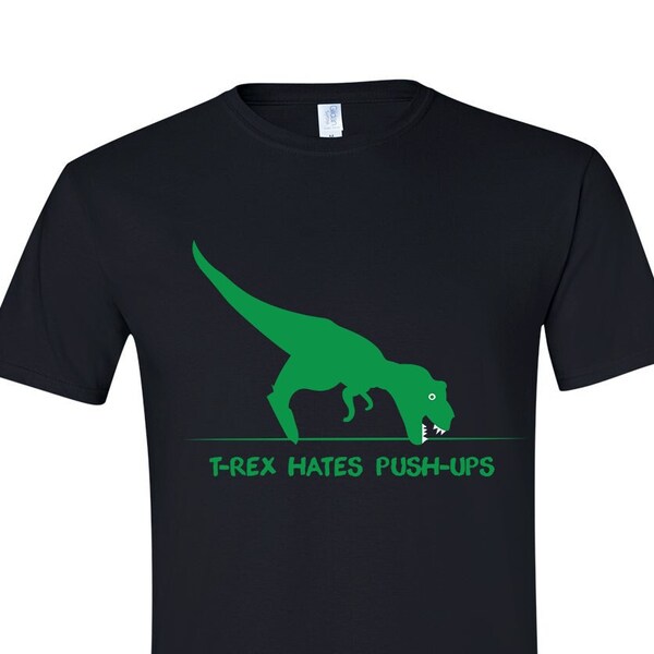T Rex Hates Pushups - Etsy