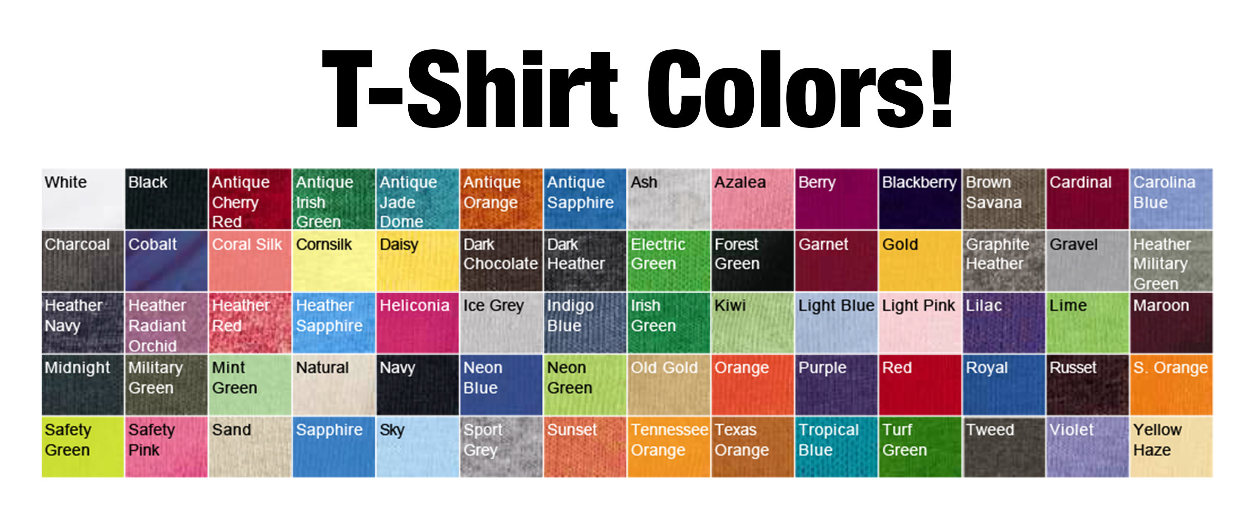 Custom T-Shirts Any 1 Color Design 50pcs Minimum Order 5 | Etsy