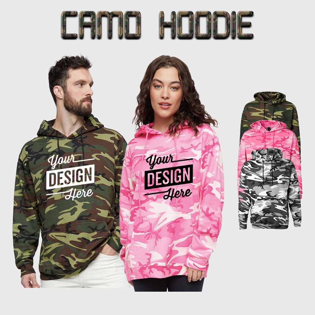 Put a Photo on a Camo Hoodie Custom Text, Glitter Sayings, Custom ...
