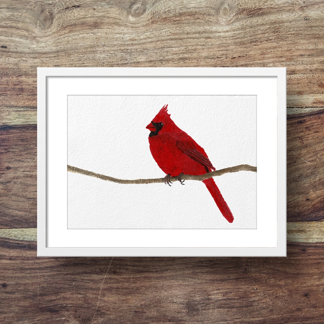 Northern Cardinal (northern Cardinal Art, Red Cardinal, North American ...