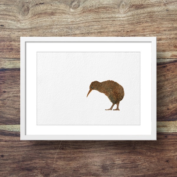 Kiwi Bird Art Print - Etsy