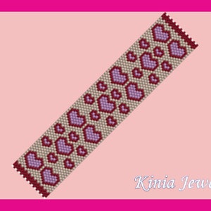PT007 Peyote Pattern Hearts - Etsy