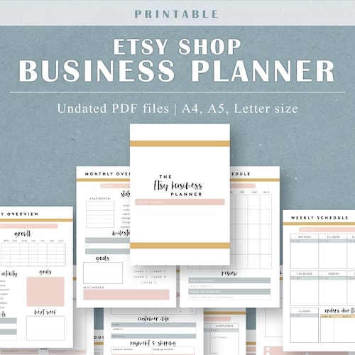 Etsy Business Planner Printable Small Business Planner | Etsy