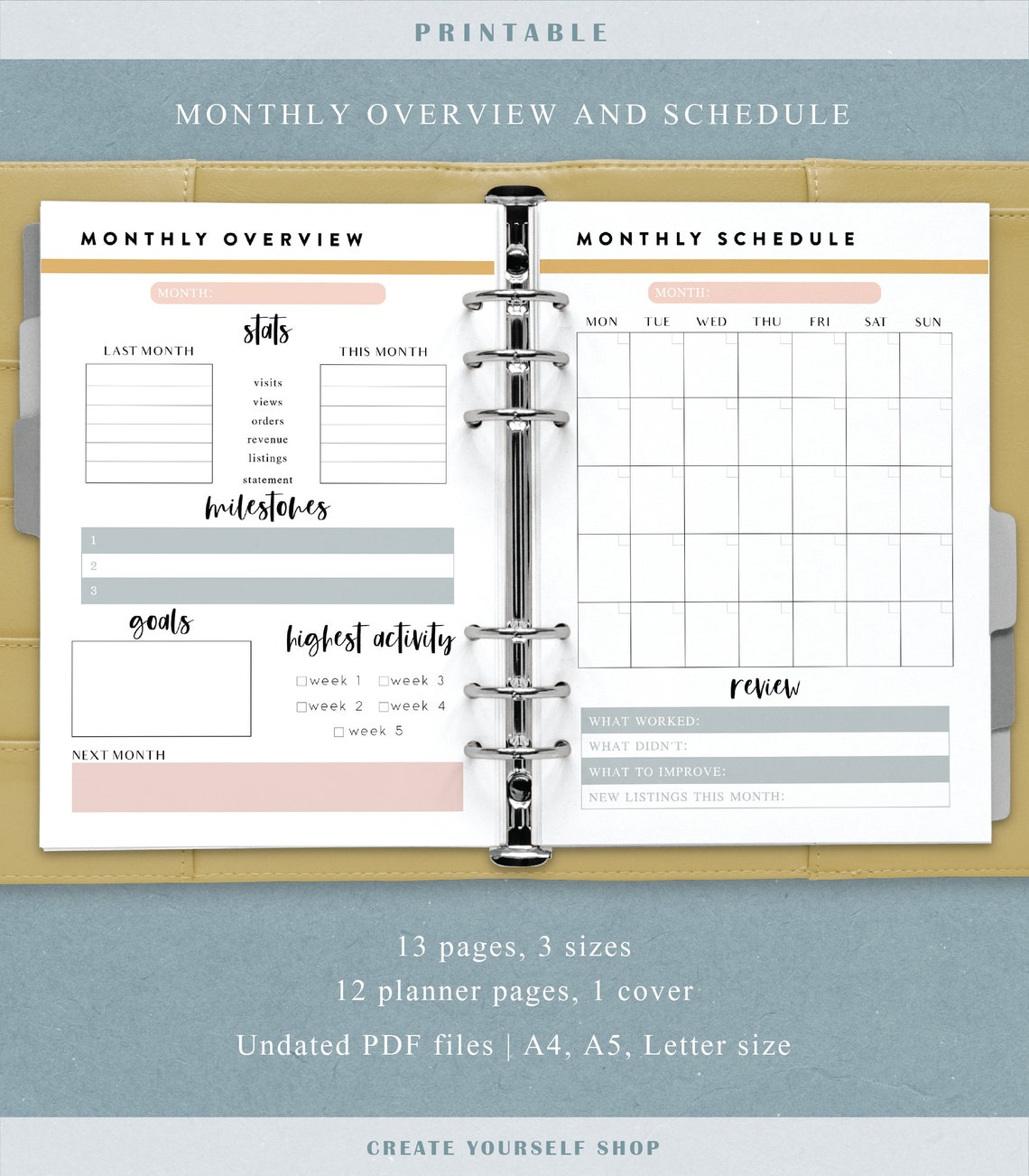 Etsy Business Planner Printable Small Business Planner, Printable ...
